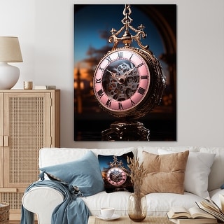 Designart "Clock Eternal Grace" Watches Canvas Print - Bed Bath & Beyond - 38959882